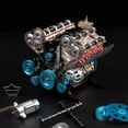 Teching, Engine Model Kit, V8, 500+ Pcs Educational DIY - Walmart.com