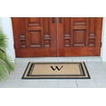 A1HC Natural Rubber & Coir Flocked Doormat, 30x48, Monogrammed Door Mat ...