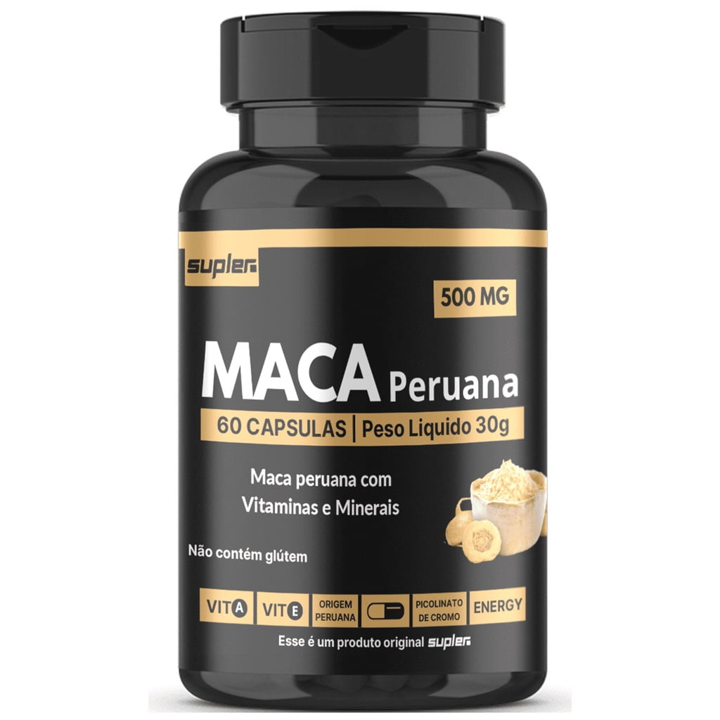 Maca Peruana Supler Cápsulas Originales - 500mg Deng Xun unisex ...