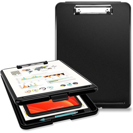 Pechor Clipboard with Storage, A4 Clipboard Case Foldable with Low ...
