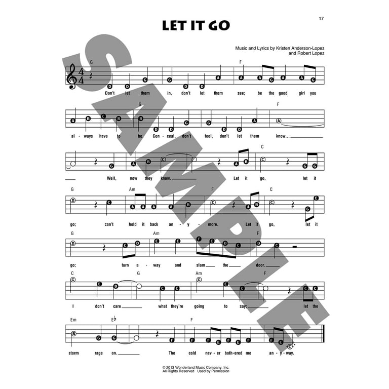 Recorder Notes For Do You Want To Build A Snowman