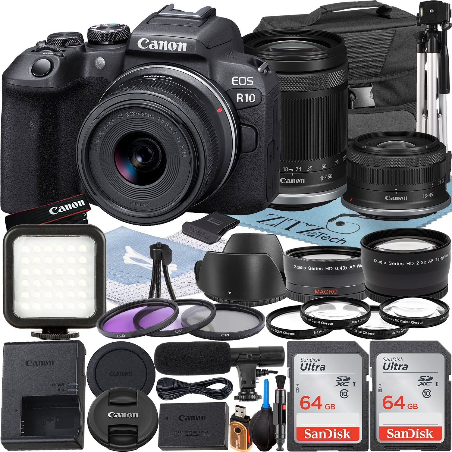 Click here for Canon Eos R10 Mirrorless Camera With Rf-S 18-45mm... prices