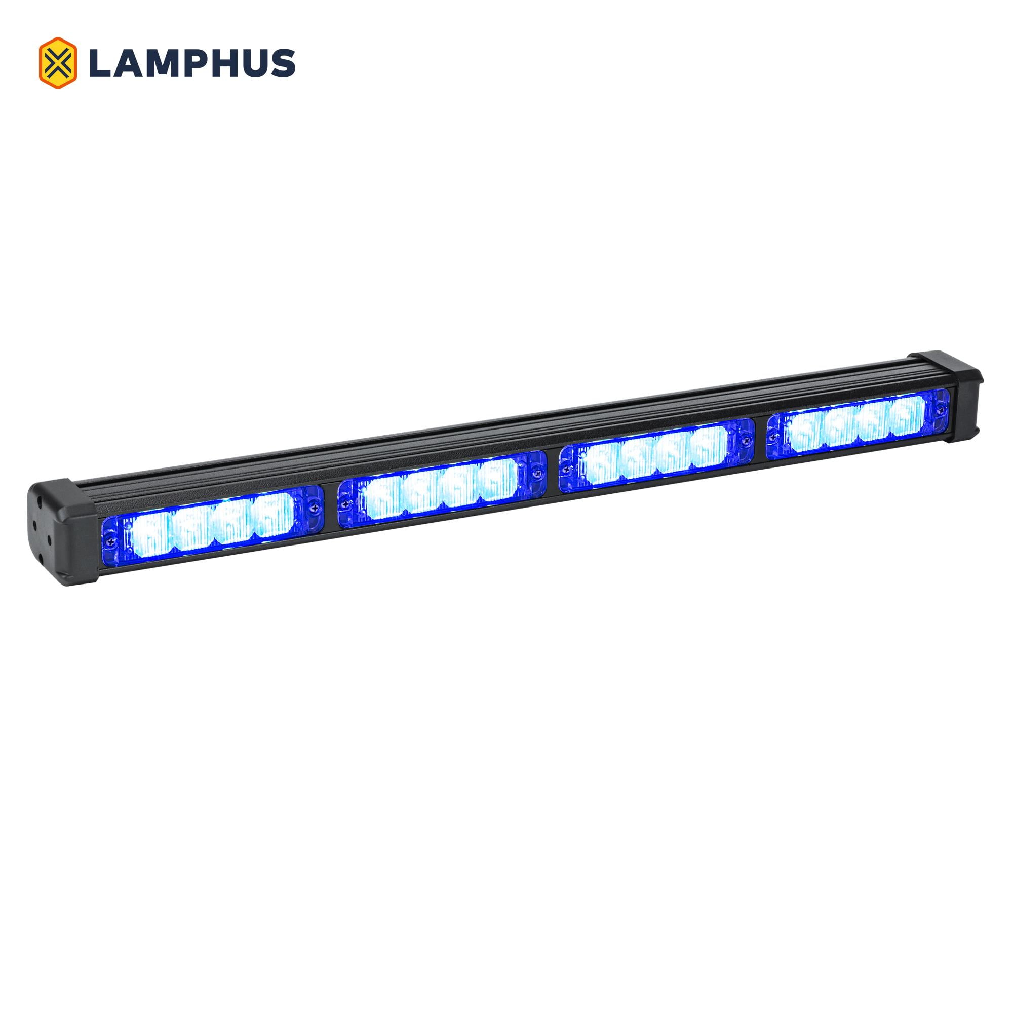 lamphus solarblast sbls44 16w led deck light bar - amber / white ...