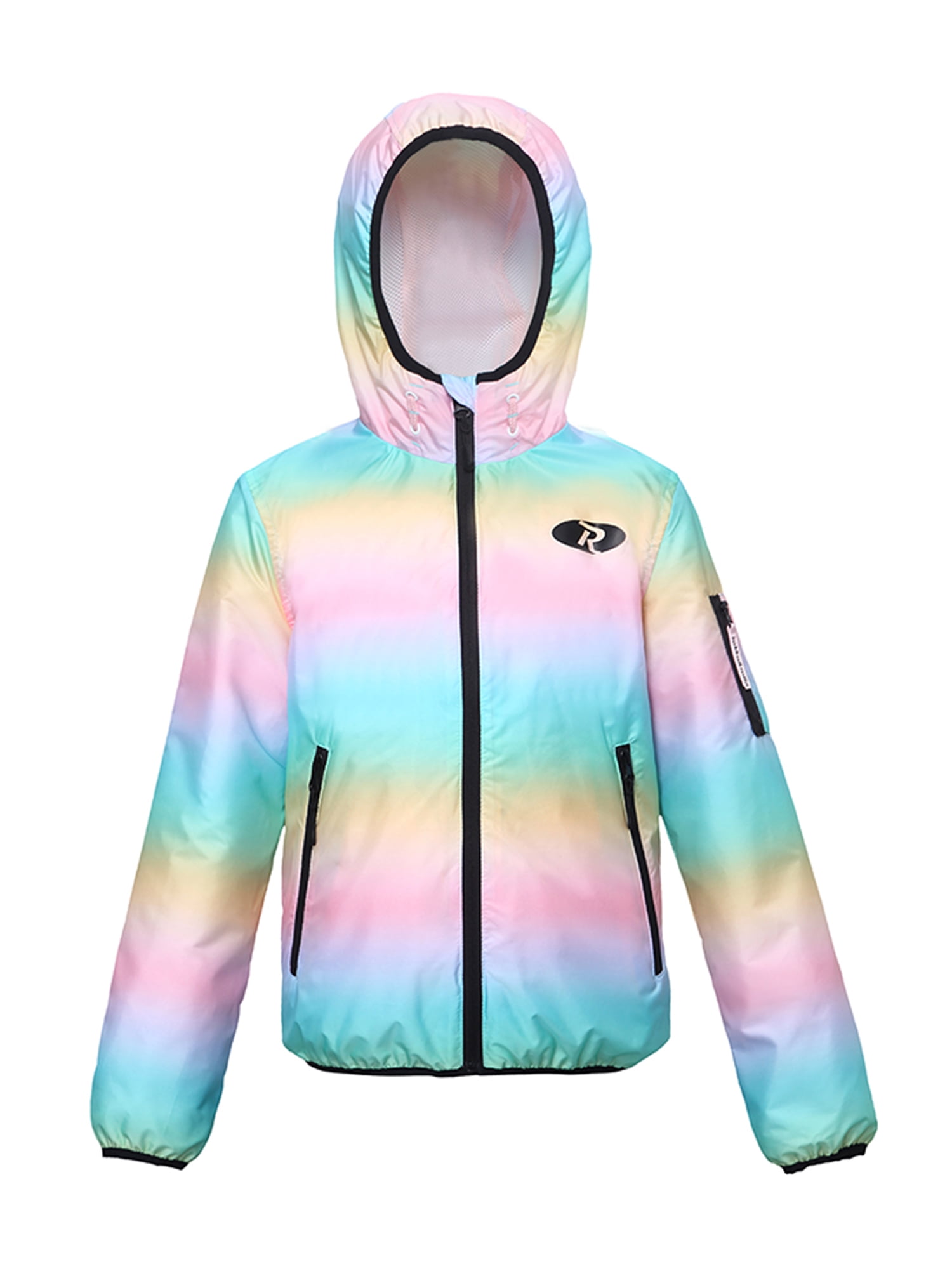 Rokka&Rolla Girls' Light Windbreaker Rain Jacket, Sizes 4-18 - Walmart.com