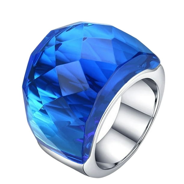 Sonducket Anillo Cristal Moda Personalizar Presente Anillos de dedo ...