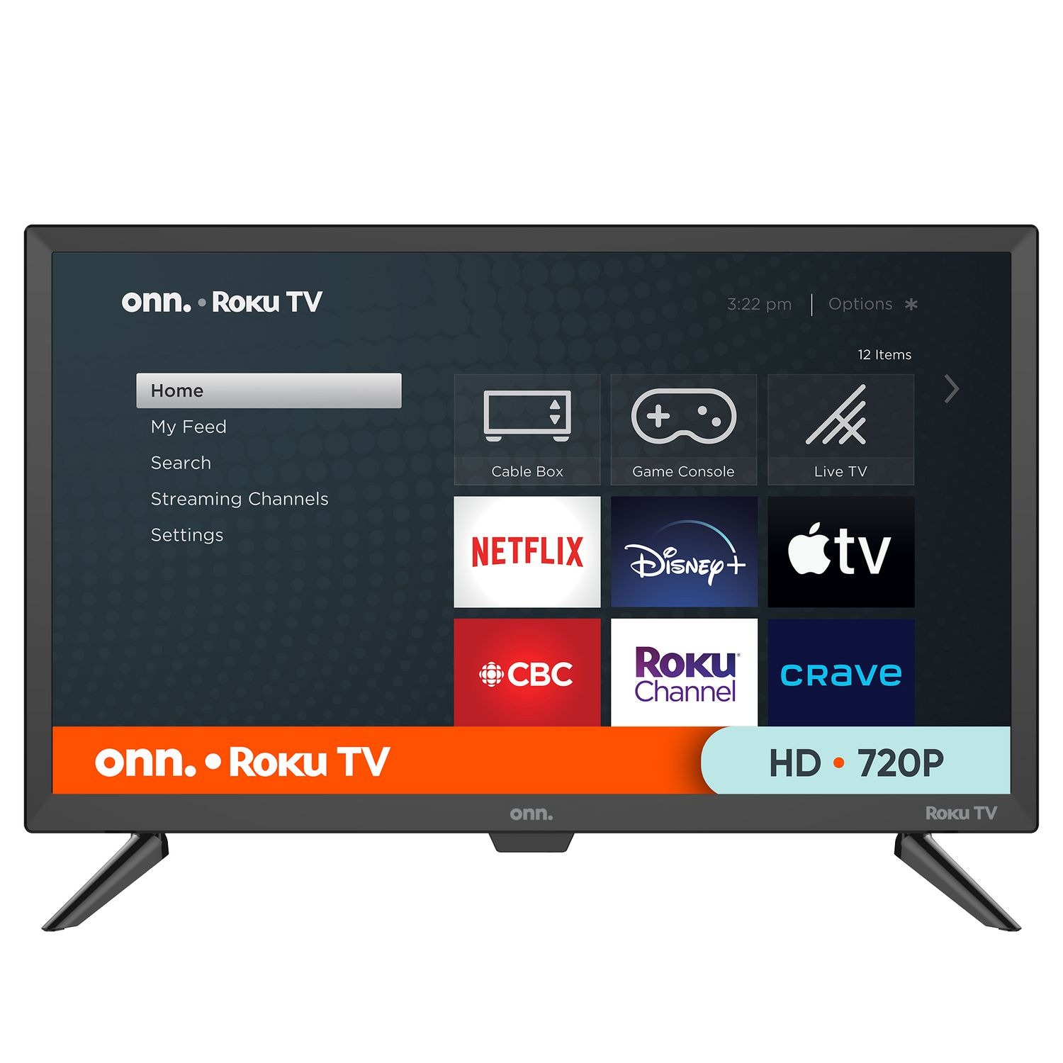 Refurbished Onn. 24" Class HD (720p) Smart DLED TV (100012590-CA ...
