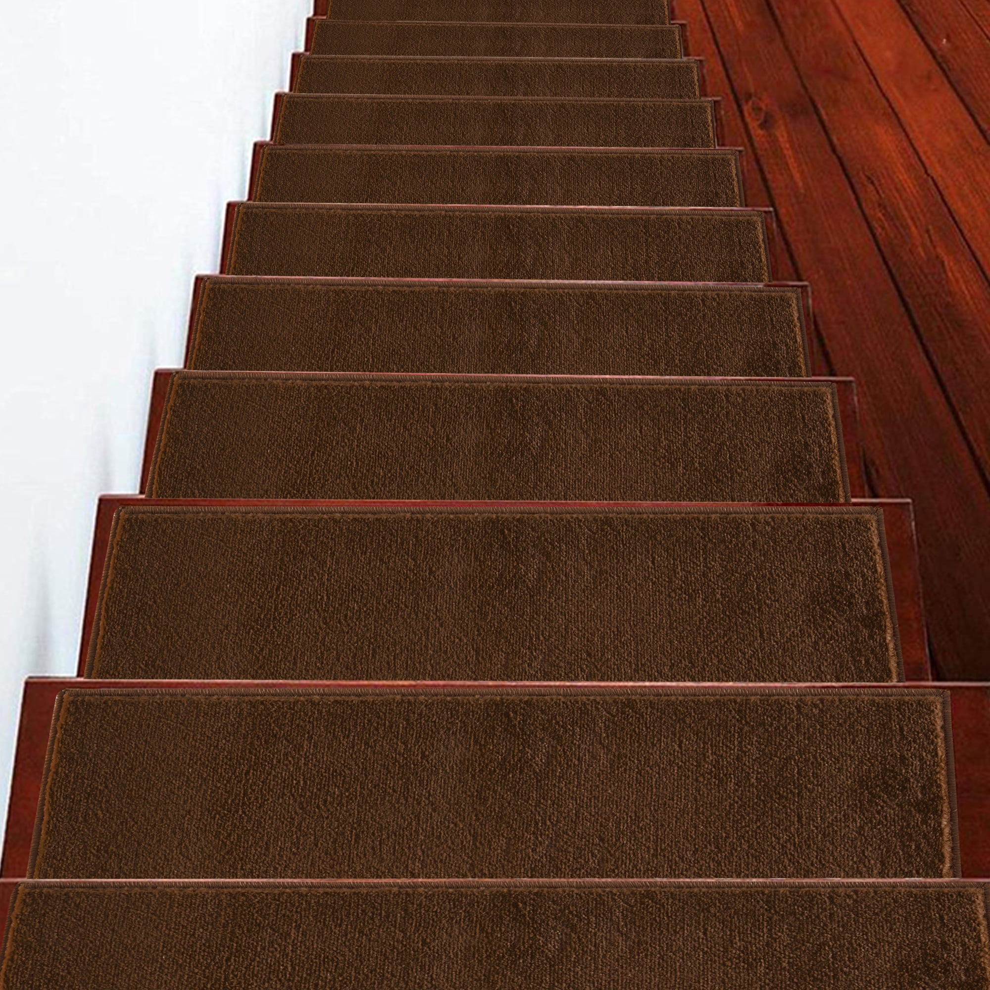 Sussexhome Carpet Stair Treads for Wooden Steps - Indoor Staircase Step ...