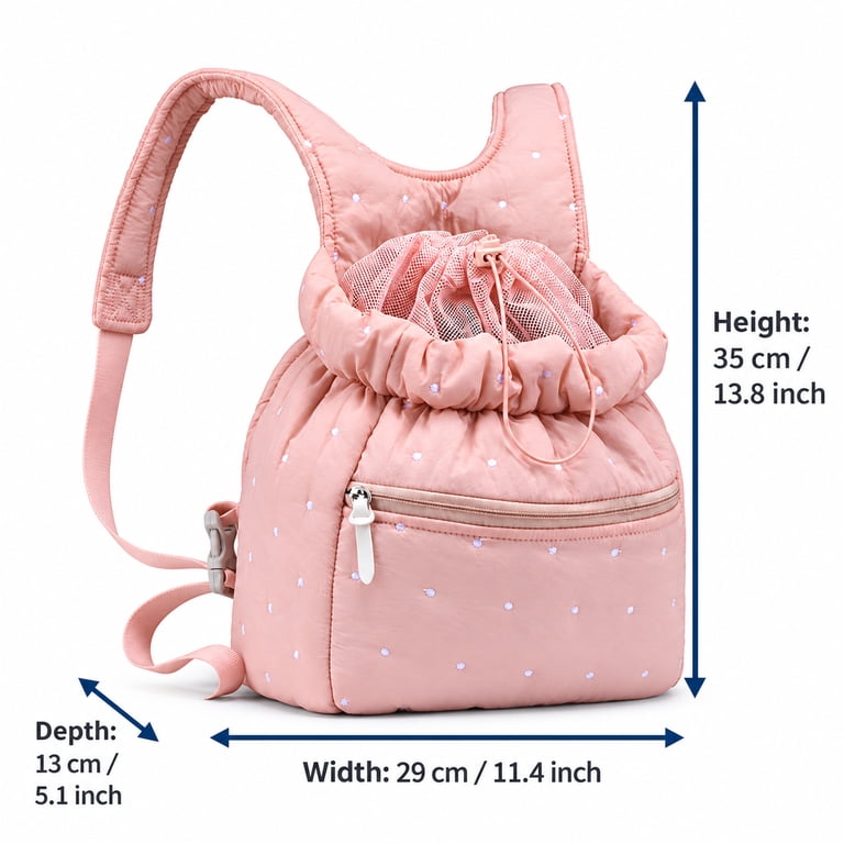 Pet Travel Bag for Small Dog and Cats, Chest or Back Carry with ...