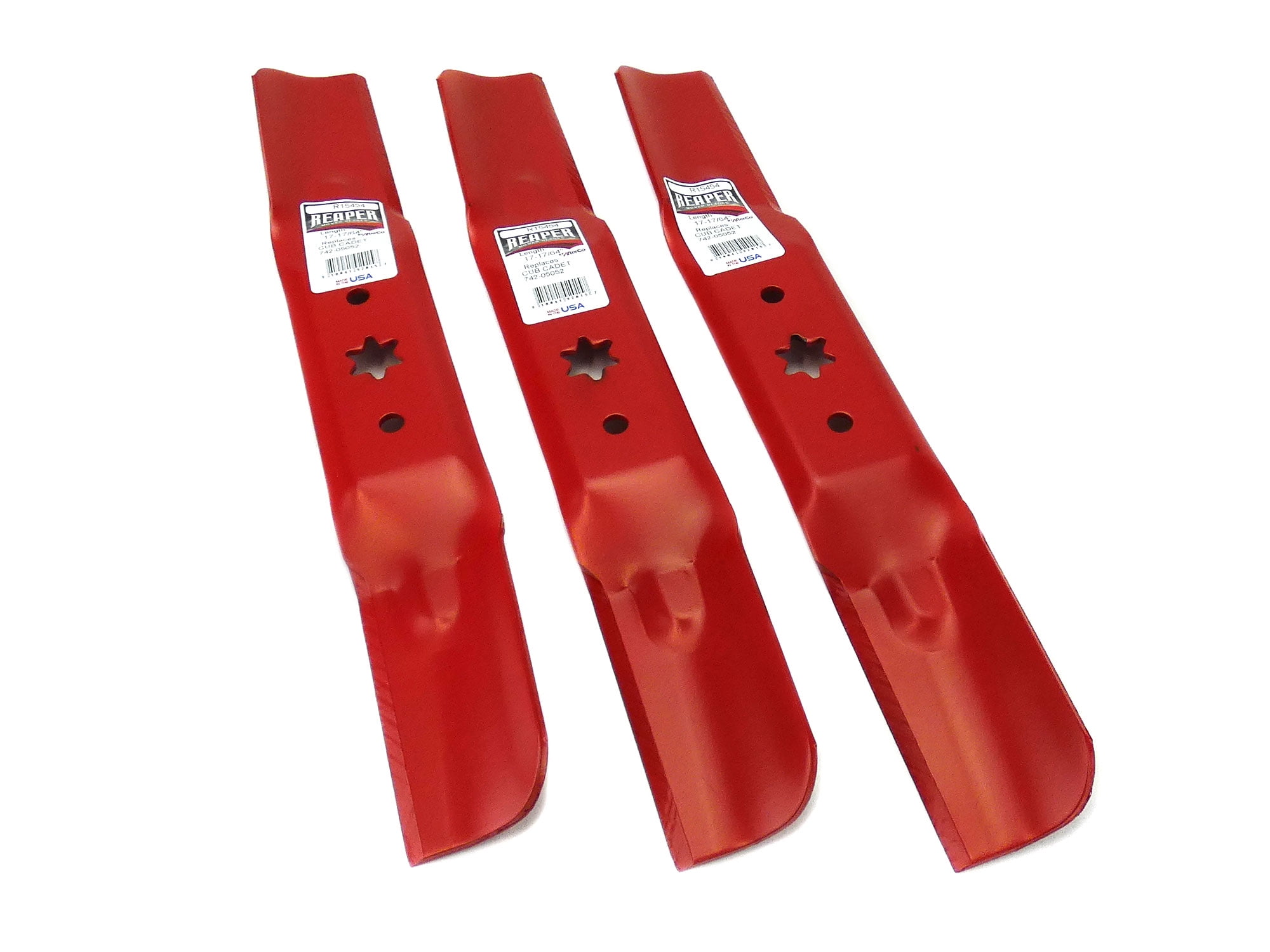 (3) Reaper Blades Compatible With Cub Cadet 50" RZT 742-05052 942-05052 ...