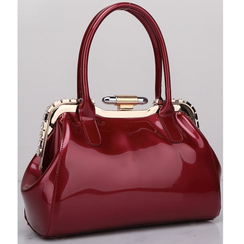 Ielgy Elegant Patent Leather Evening Handbag For Ladies Walmart