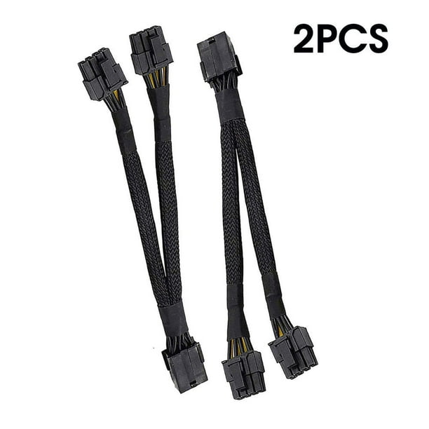 YUANOU 8 Pin PCI-E GFX / GPU to 2x PCIE 8 Pin (6+2) Power Splitter ...