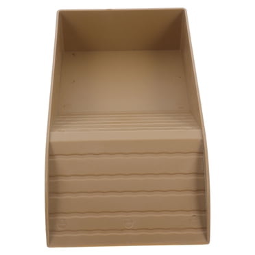 Reptile Water Dish Tortoise Habitat with Non-Slip Ramp Shallow Reptile ...