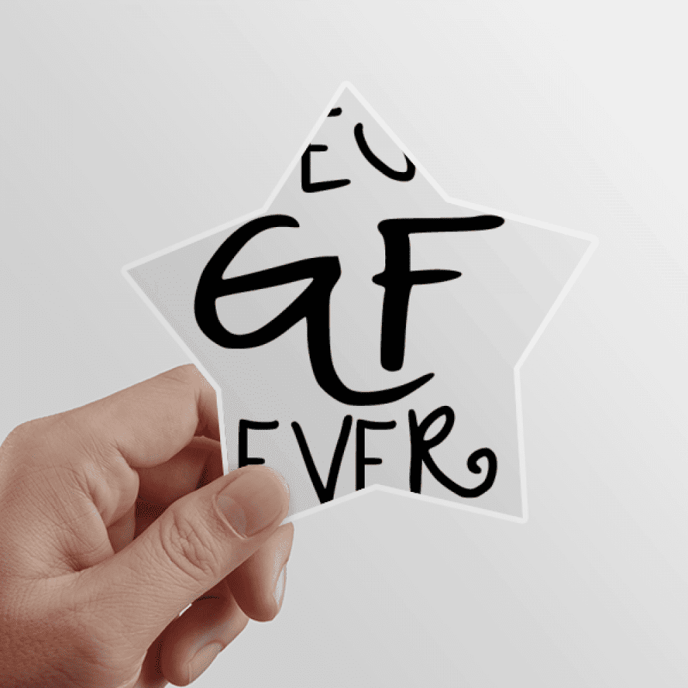 Girlfriend Best GF Ever Valentine's Day Star Sticker Paster Vinyl Car ...