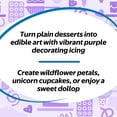 Great Value Purple Decorating Icing 4.25 oz No saturated fat Trans fat ...