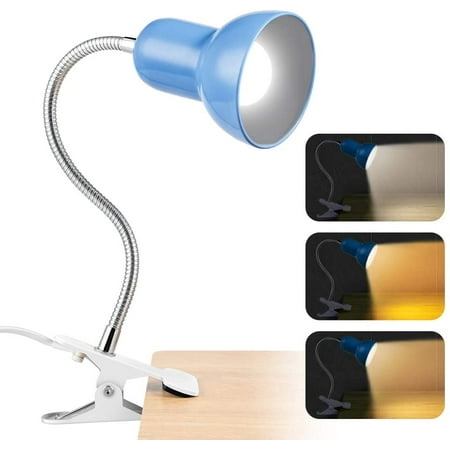 Desk lamp,360° Rotation Clip on Lamp Portable Book Reading Light,Clamp ...