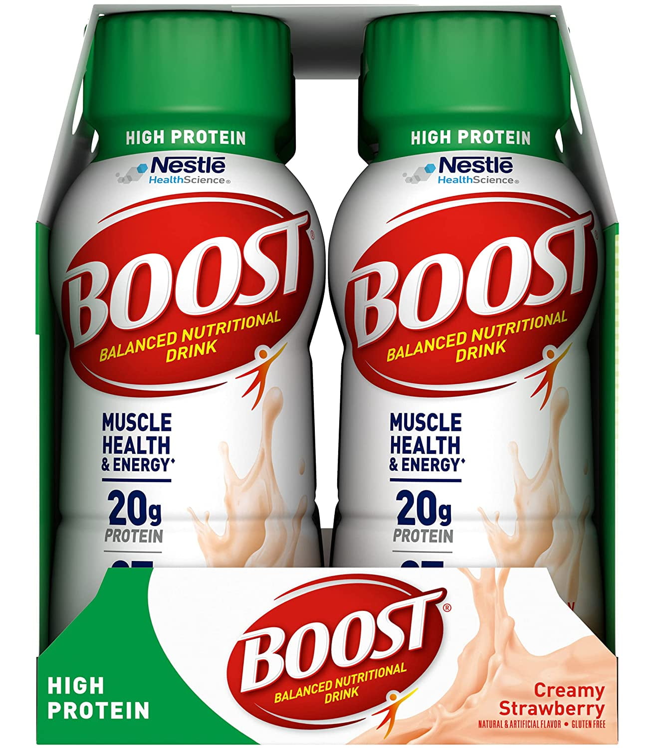 Boost High Protein Balanced Nutritional Drink, Creamy Strawberry ...