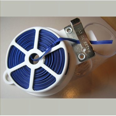 65ft (20m) BLACK flat Plastic Twist Tie Roll with Cutter - Walmart.com