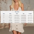 ClodeEU Women's V Neck Spaghetti Strap Button Front Mini Dress, Casual ...