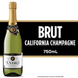 Andre Champagne Brut Sparkling White Wine, California, 750ml Glass ...