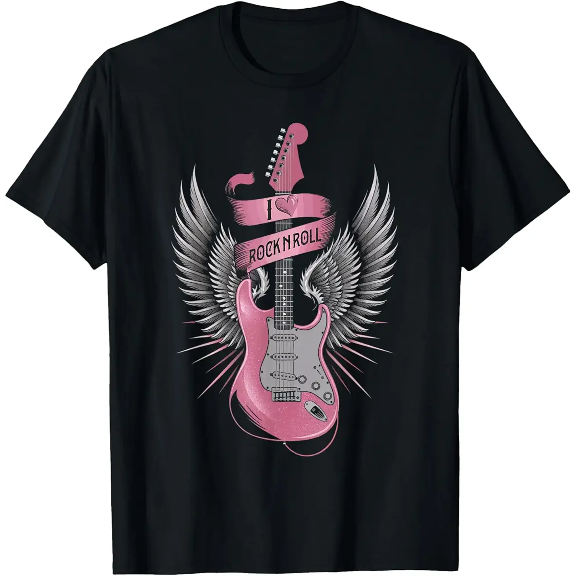 Click here for 08verve & Thread I Love Rock And Roll Pink Guitar... prices