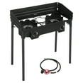 GoDecor Outdoor Stove Gas Burner Propane Cooker 2 Burner Camping Stove ...