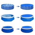 1.8M Diameter Round Transparent Blue PE Bubble Pool Cover Insulating ...