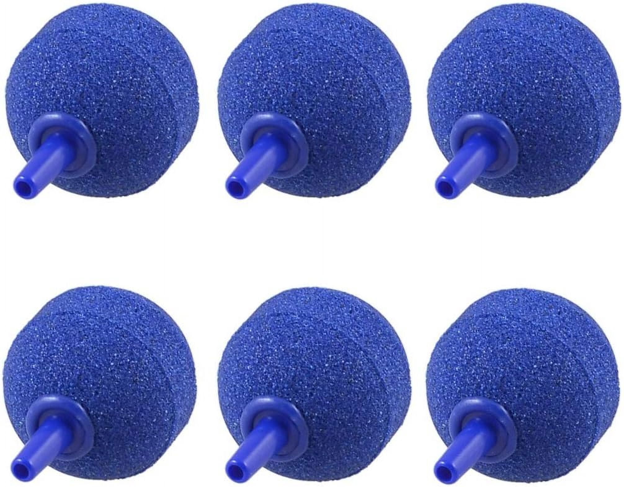 6Pcs Blue 1.2" Sphere Shape Mineral Bubble Release Air Stone for ...