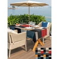 Abstract Color Block Rectangle Outdoor Tablecloth with Umbrella Hole ...