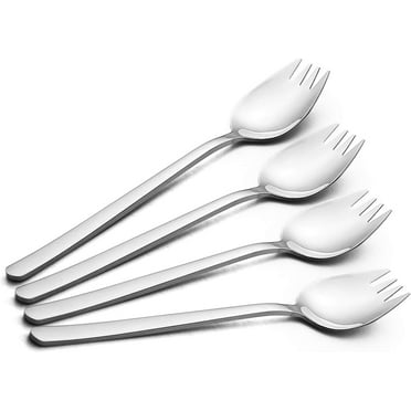 5Pcs Stainless Steel Spork for Soup, Salad, Noodles - Eating Flatware ...