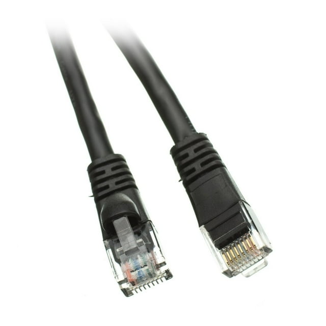 C&E 4 Pack Cat6 Snagless/Molded Boot Ethernet Patch Cable 6 Feet Black ...
