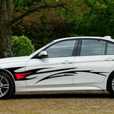 Waterproof Auto Body Side Decals, Sovob Universal Car Waistline ...