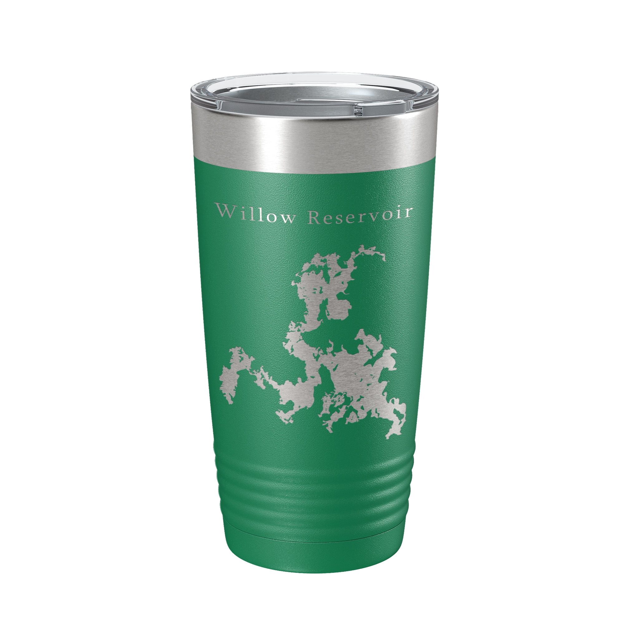Willow Reservoir Tumbler Lake Map Travel Mug Insulated Laser Engraved ...