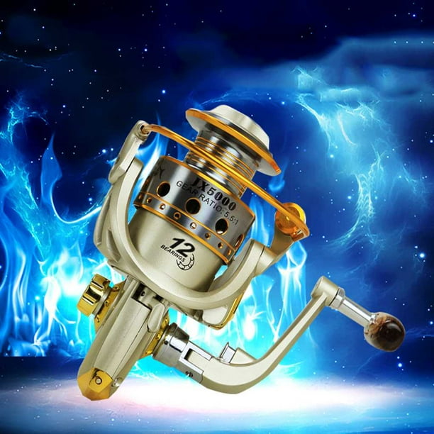 Left Right Interchangeable 5.5:1 Gear Ratio 12 axis fishing spinning ...