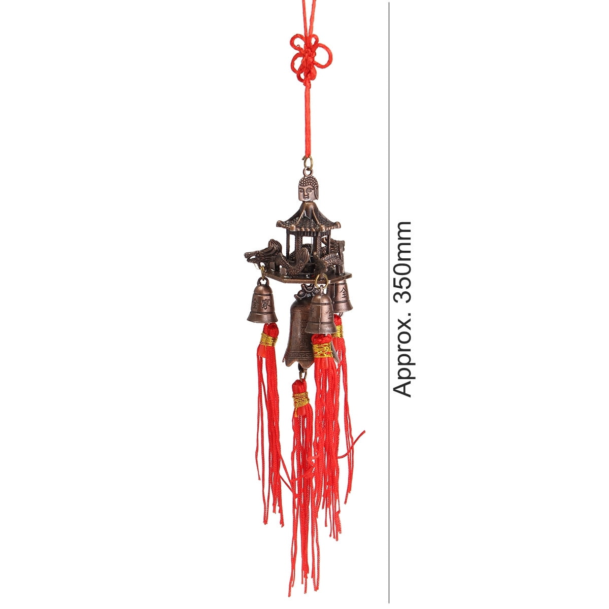 Chinese Wind Chime 4 Bells Buddha Lucky Feng Shui Hanging Garden ...