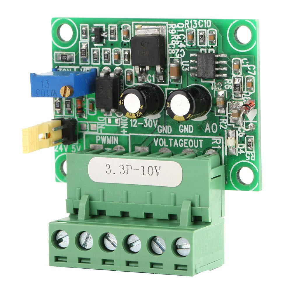 Qiilu 0-10V PWM Signal to Voltage Converter, Digital-Analog PLC,3.3V ... Qiilu 0-10V PWM Signal to Voltage Converter, Digital-Analog PLC,3.3V ...