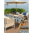 Animal Paw Print Rectangle Outdoor Tablecloth with Umbrella Hole Dog ...