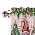 Christmas Pink Gnomes Kitchen Curtains Valances and Tiers Set of 3 Xmas ...