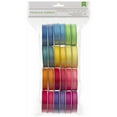 Ribbon Spools Value Pack Bright Colors Solid Polka Dot 24Ct - Walmart.com
