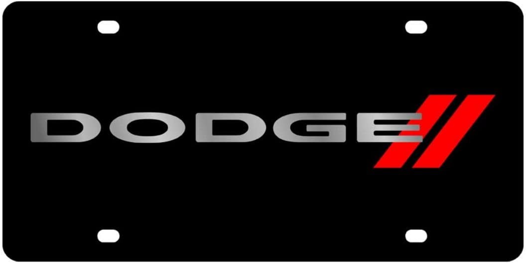 Dodge License Plate Black Laser Acrylic - Walmart.com