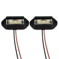 2Pcs Waterproof 6-Led 12V License Plate Light Car Boat Truck Trailer Step Lamp - Walmart.com