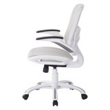 OSP Home Furnishings Riley Modern Office Chair with Fabric Seat, Back ...