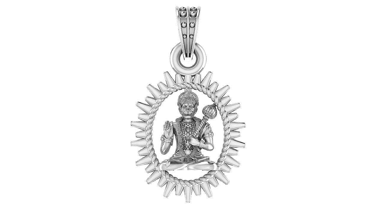 diollo Sterling Silver (92.5% purity) Spiritual Swastik Symbol Pendant ...