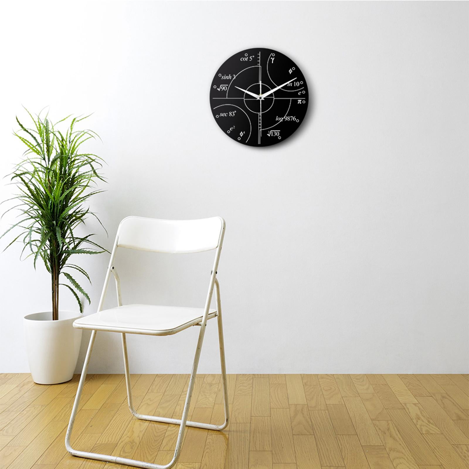 Round Clock 12-Inch Unique Art Design - Mathematical Equations Wall ...