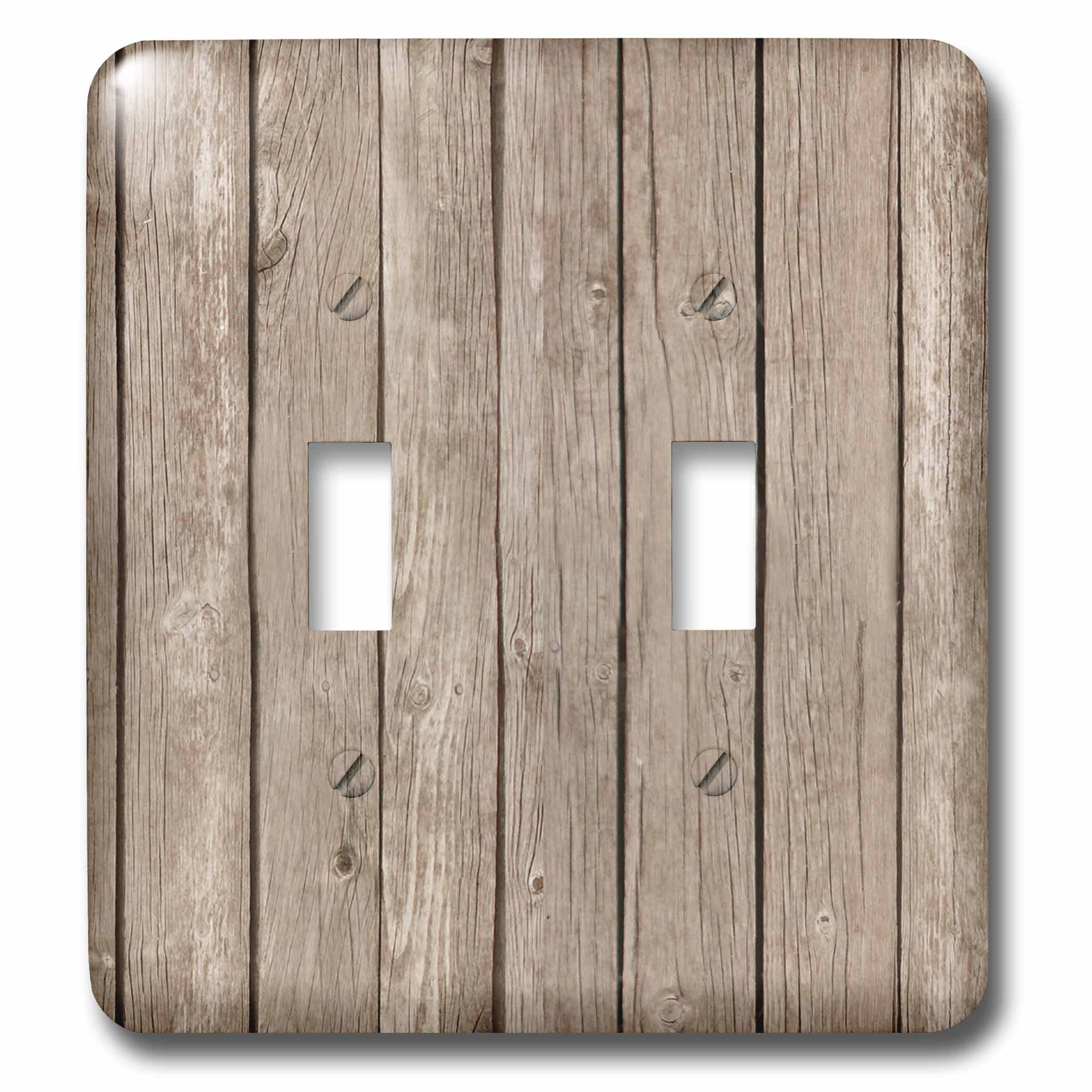 Rustic Faux image of Wood double toggle switch lsp-195660-2 - Walmart.com