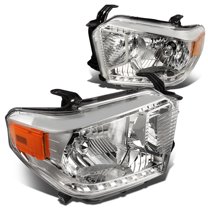 DNA Motoring HL-OH-TTUND14-BK-AM For 2014 to 2021 Toyota Tundra Pair ...