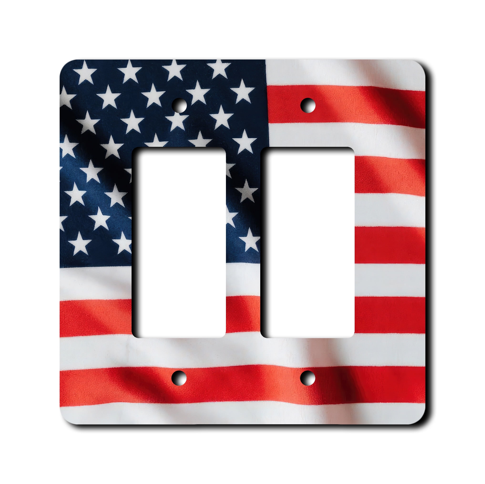 Off The Wall Plates - American Flag - Double Gang Paddle Rocker ...
