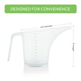 Plastic Funnel Pitcher (1000ml) for Measuring, Easy Pour Measuring Cup ...