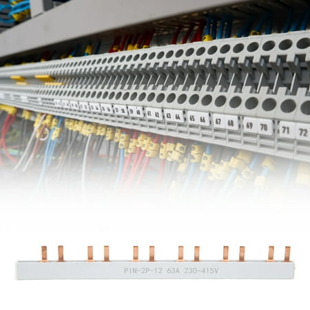 EOTVIA Circuit Breaker Copper Busbar,PIN TYPE Copper Busbar 63А 2P 12 ...