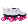 Chicago Ladies Bullet Speed Skates White Classic Quad Roller Skate ...