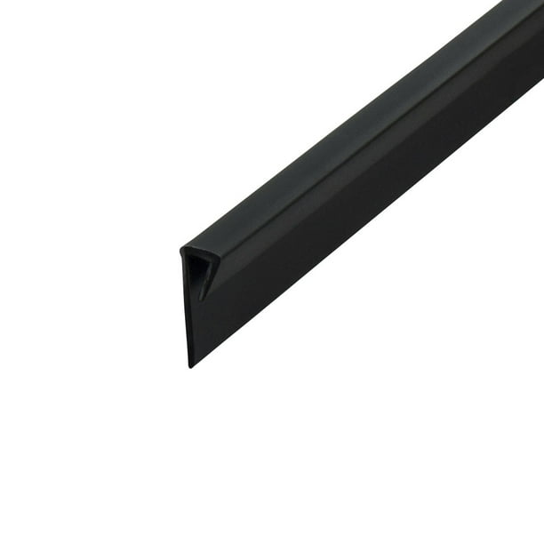 Outwater Plastic J Channel Fits Material 1/16 Inch Thick Black Styrene ...